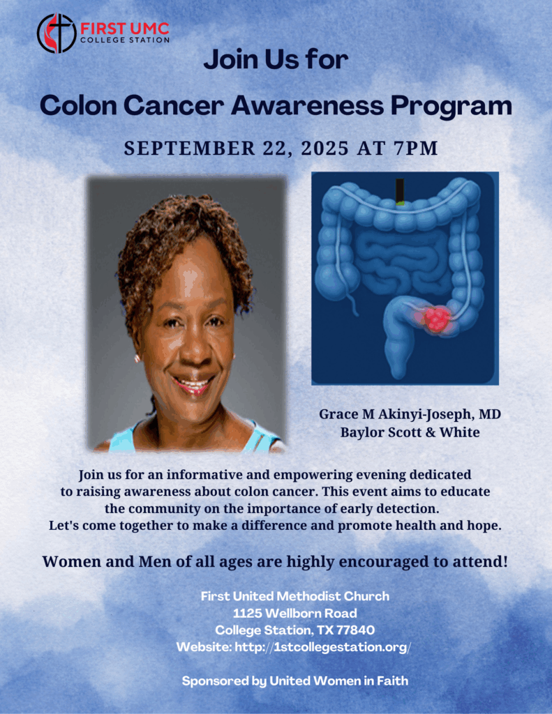 Colon Cancer Awareness Program - First United Methodist Church